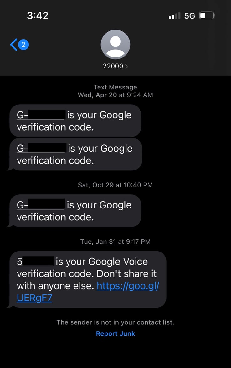 Verification Codes, Another Scam Tactic
